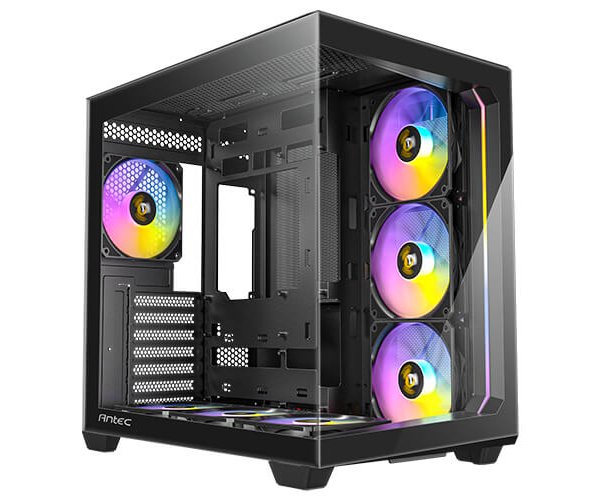 מארז שחור Antec C5 RGB Mid-Tower ATX 7x ARGB FANS Incl Type-C