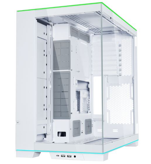 מארז חברת LIAN-LI דגם Dynamic EVO 011 RGB Mid Tower Case צבע לבן