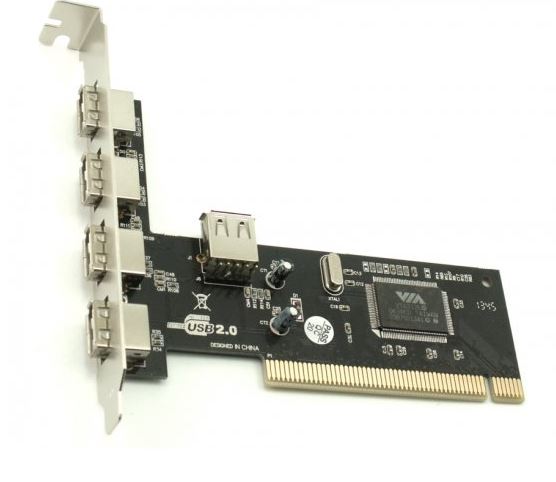 SU-PCI-4USB כרטיס PCI עם 5 חיבורי Gold Touch USB 2.0